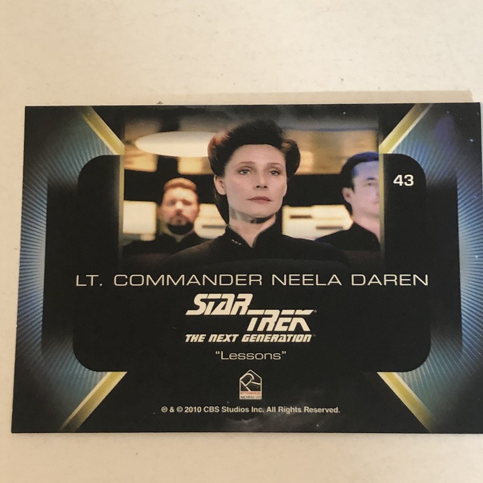Women Of Star Trek Trading Card #43 Lt Commander Neela Daren | eBay