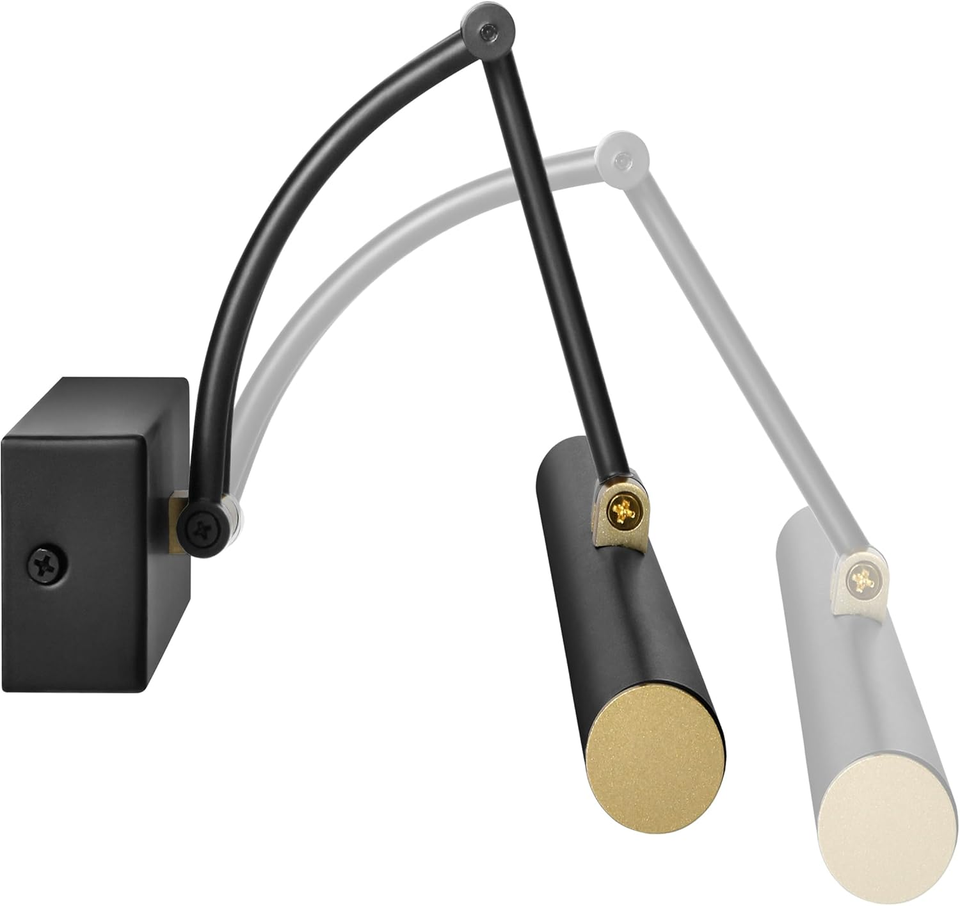 Lampada Specchio Bagno Colore Nero 4000K IP44 Applique Bagno Specchio ...