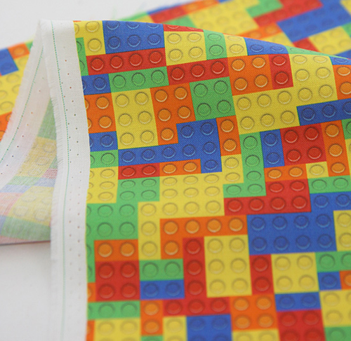 Vivid Lego Block Patterned Fabric made in Korea by the Half Yard | eBay