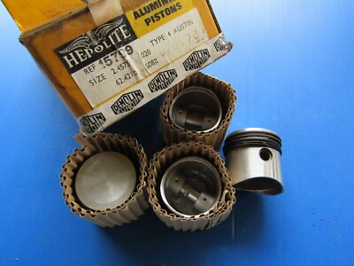 4 Pistons Hepolite pour: Austin: Seven Cooper 61- 64, Mini Cooper 63 ...