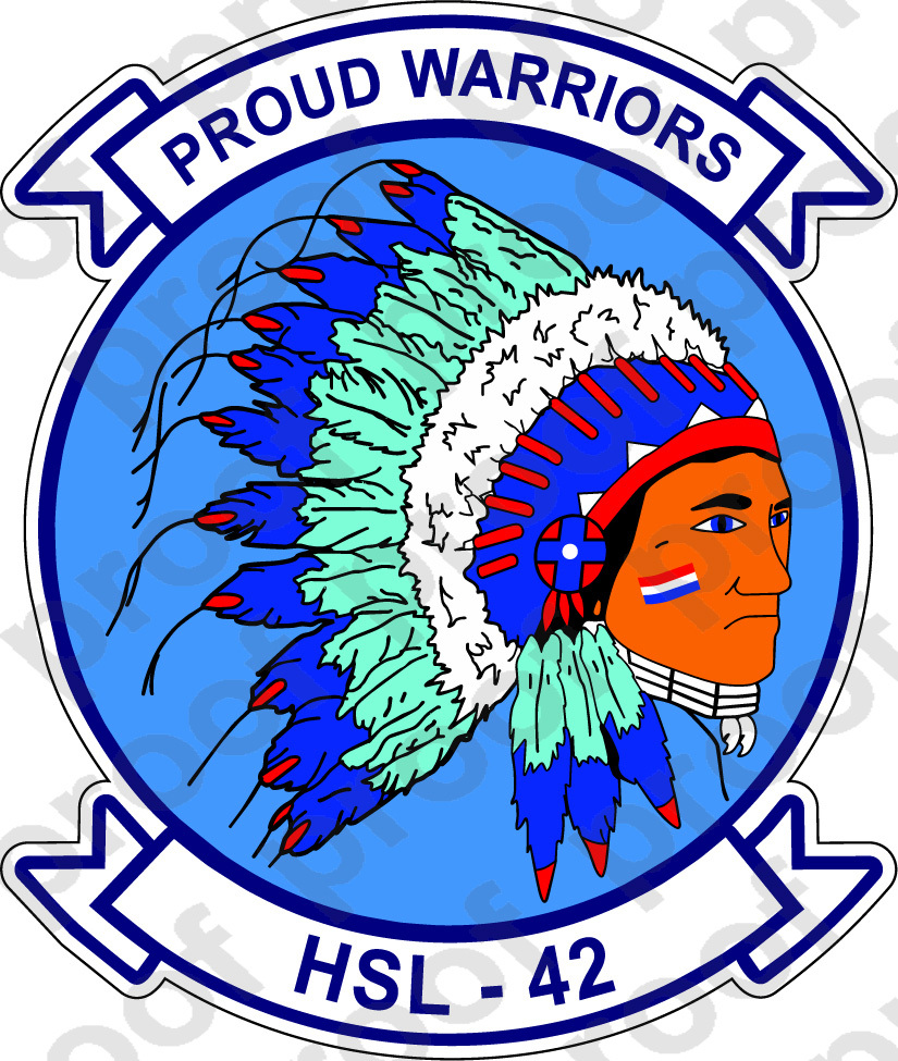 STICKER USN HSL 42 PROUD WARRIORS | eBay