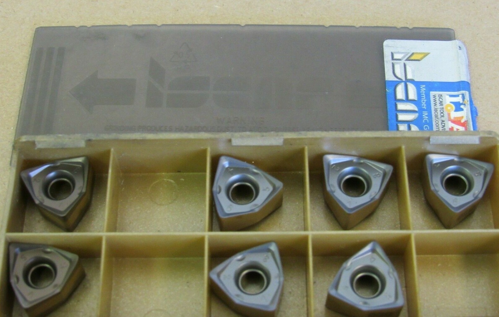 ISCAR CARBIDE INSERT H690 WNMU 0705-PNTR, 2 PCS GRADE IC5100 & 5 PCS ...