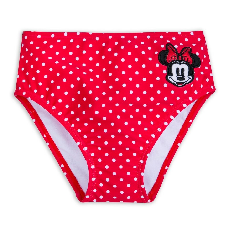 NWT Disney Store Minnie Mouse Swimsuit 4 pc UPF 50+ Girls 5/6 | eBay