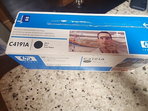 Genuine HP Color LaserJet 4500 4550 Series C4191A Toner- BLACK, Noir ...