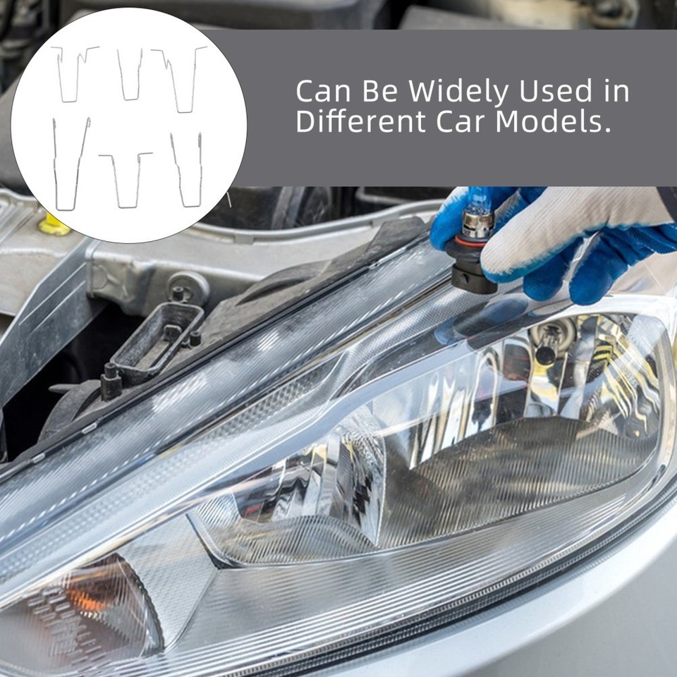 6 Pcs Dipped Beam Bulb Car Headlight Buckle Headlamp Accessories | eBay ...