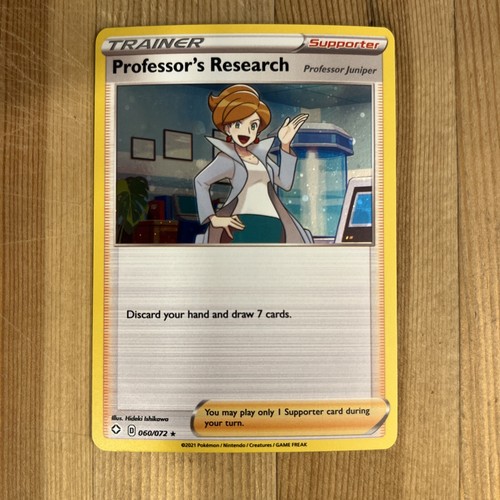 Pokemon TCG Professor's Research 060/072 Cosmos Holo Shining Fates NM ...