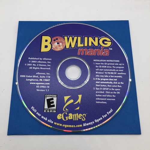 Vintage Bowling Mania (PC Game, 2001, eGames) *DISC ONLY* | eBay UK