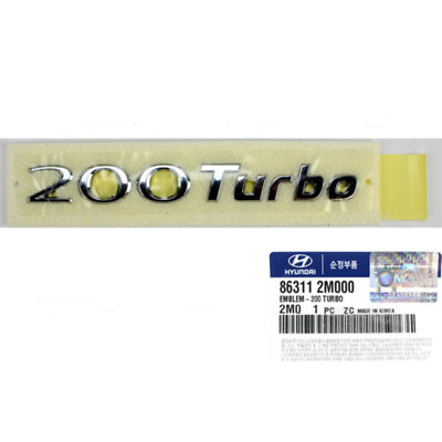 86311 2M000 Genuine Rear Trunk "200 Turbo" Logo Emblem For 2009 2014 ...