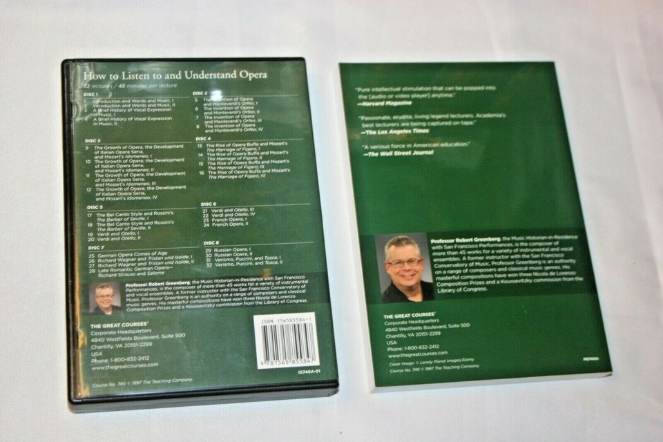 Great Courses-Teaching Co ~HOW TO LISTEN TO & UNDERSTAND OPERA~ DVDs ...