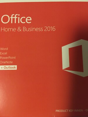 Microsoft Office 2016 Home and Business PKC mit Keycard z ...