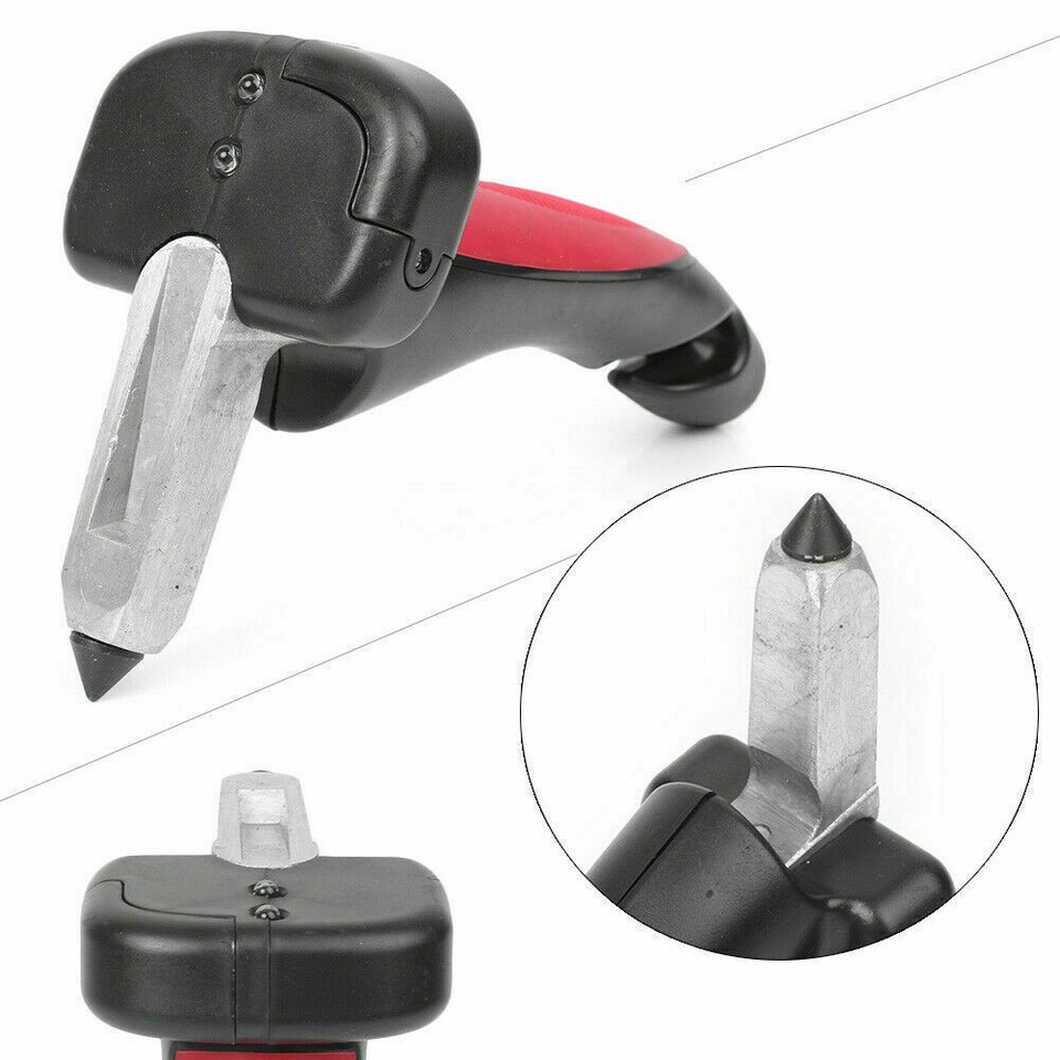 Car Cane Portable Handle Door Grab Assist Flashlight Glass Breaker Belt ...