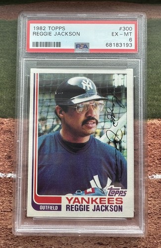 1982 Topps REGGIE JACKSON #300 New York Yankees HOF PSA 6 EX-MNT | eBay