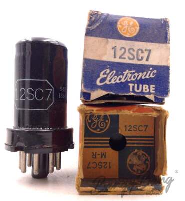 2 General Electric 12SC7/VT-268 Twin Triode Audio Frequency Audio ...