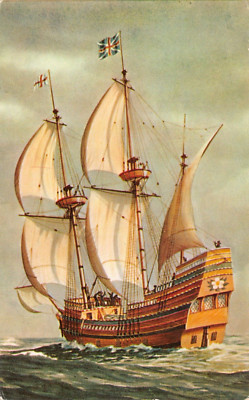 Vtg. 1960's Mayflower II Postcard p1178 | eBay