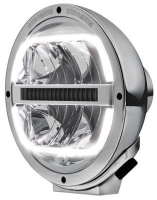 Hella Land Rover Defender Jumbo 320 FF Spotlight With LED Parking Side ...