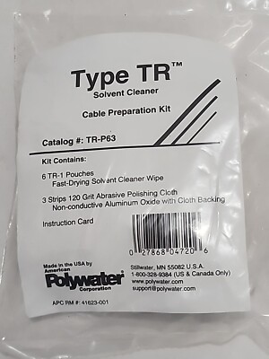 American Polywater TR-P63 5 x 8 Inch Saturated Wipe Cable Preparation ...