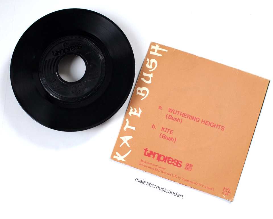 RARE COVER KATE BUSH FIRST SINGLE WUTHERING HEIGHTS 7 INCH VINYL 1978 ...