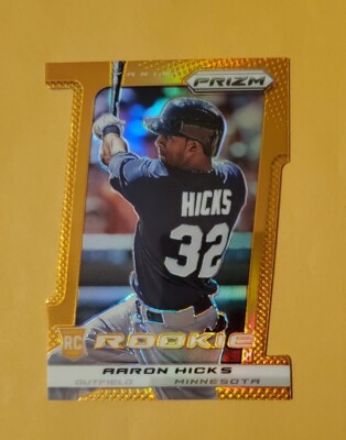 2013 Prizm Orange Prizm Die-Cut /60 Aaron Hicks #257 Rookie RC SSP | eBay