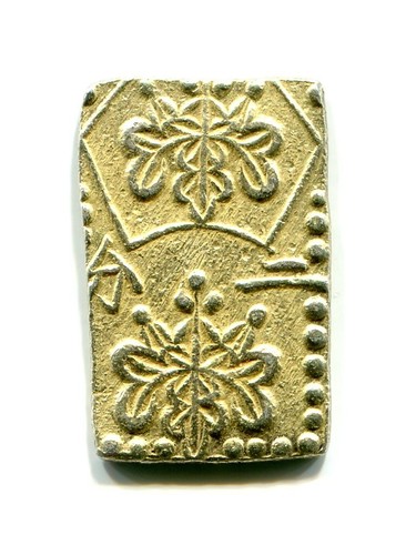 Gold/Silver MEIJI 2 BU-BAN-KIN Japan Old coin 030 Japanese EDO (1868 ...