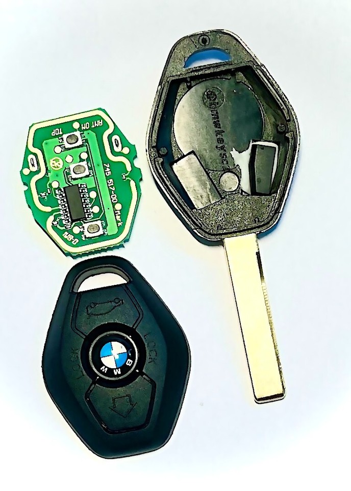 BMW 3 Button Complete Remote Key For E38, E46, Z3, E53, E85 | Czech ...