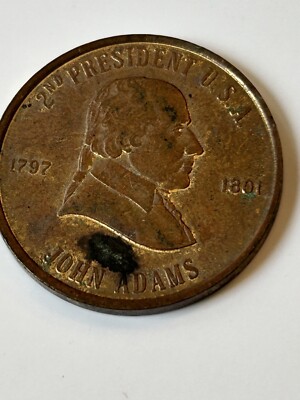 1797 1801 John Adams 2nd President United States Commemorative Coin ...