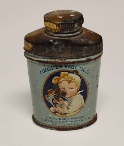Antique 1920's Colgate's Baby Talc Boric Powder Sample Advertising ...