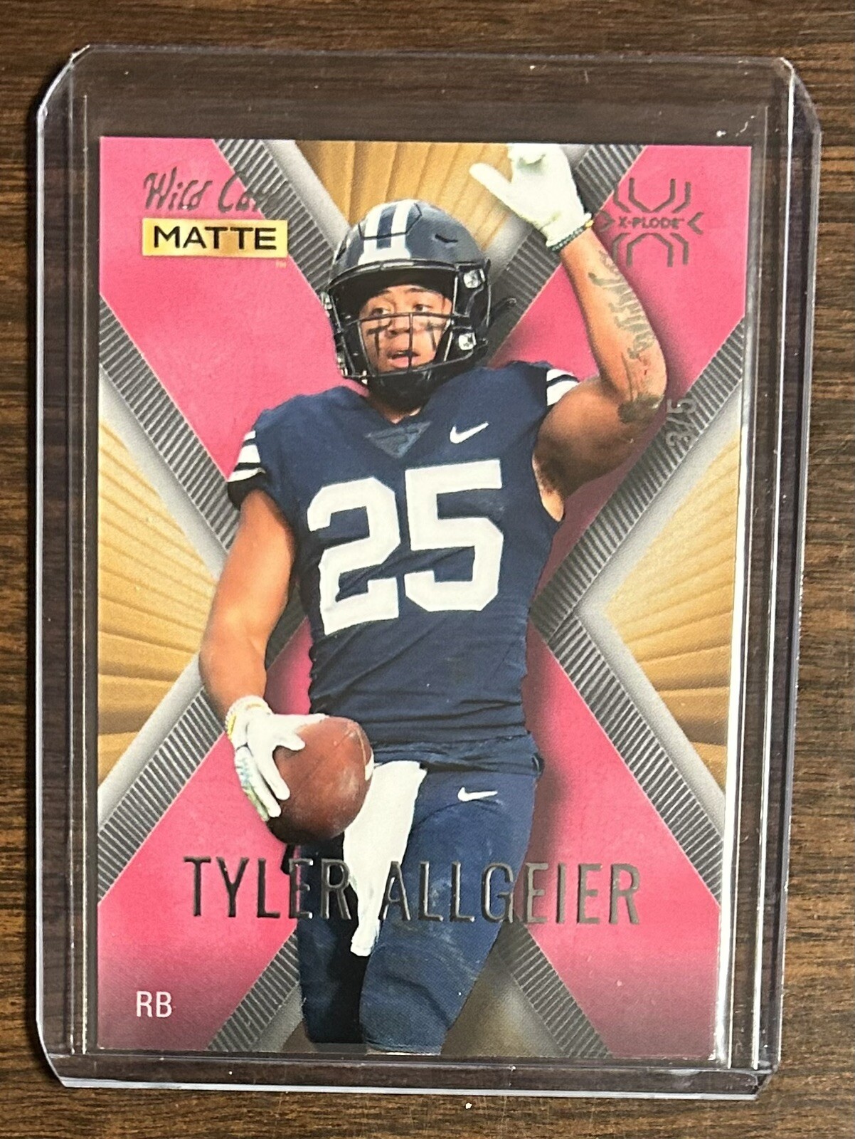 Tyler Allgeier #3/5 Wild Card Matte X-Plode #MXP-48 2022 Atlanta ...