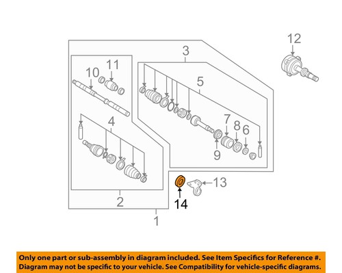 NISSAN OEM 03-07 Murano Drive Axles-Front-Outer Seal Right 3834206R01 ...