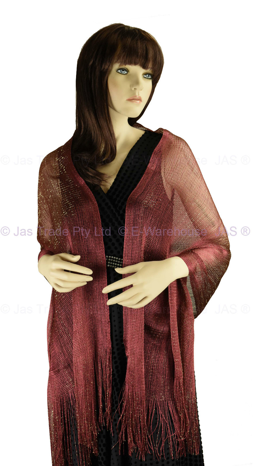 Party Wedding Prom Formal Evening Oblong Glitter Shinny Wrap Shrug ...