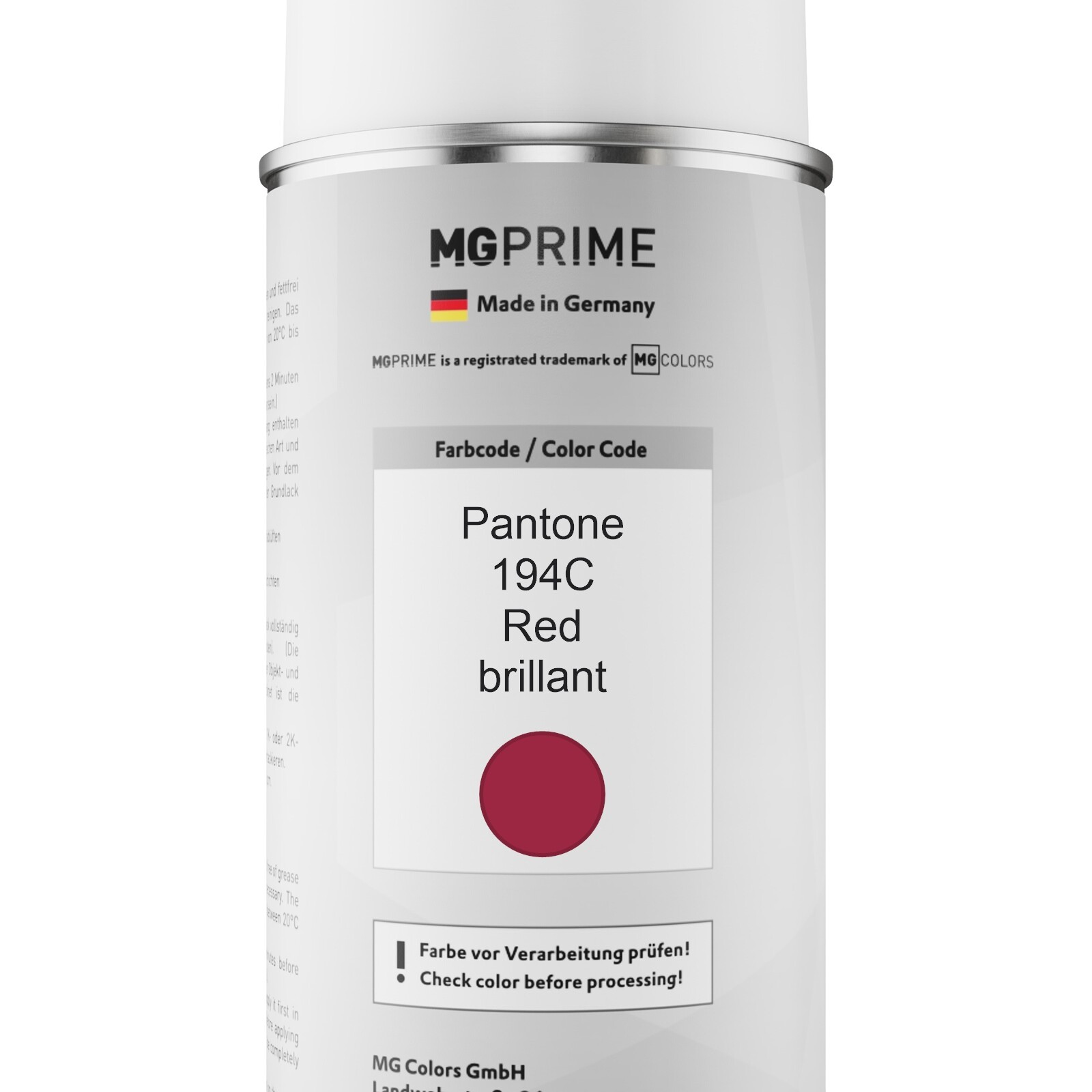 Pantone 194C Red bombe aérosol 400 ml brillant séchage rapide | eBay