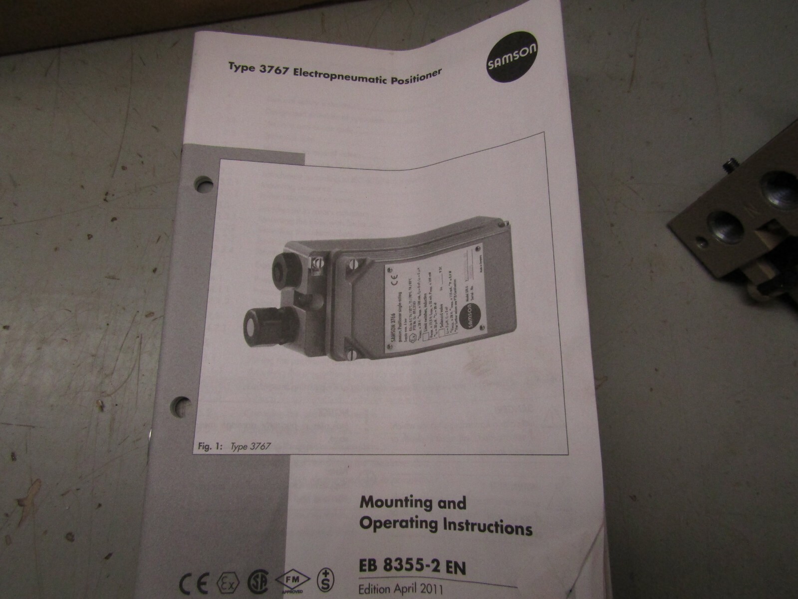 Samson 3767 Electropneumatic Positioner 30001110110000.06 | eBay