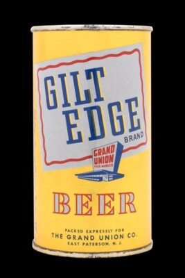 Gilt Edge Beer of East Paterson DIECUT Sign 18" Tall USA STEEL 3 lbs ...