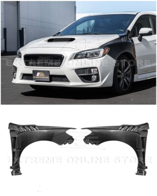 For 15-21 Subaru WRX STi CARBON FIBER JDM Style Front Side Vented ...