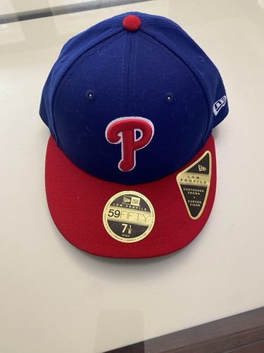 Philadelphia Phillies New Era On-Field Low Profile Fitted Cap Hat Blue ...