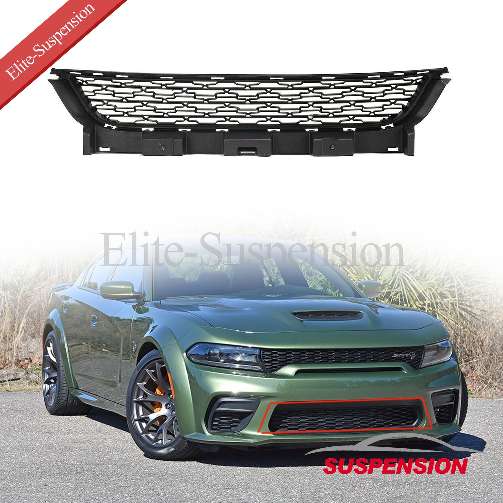 Front Bumper Lower Grille For Dodge Charger 2015-2021 68214782AB | eBay