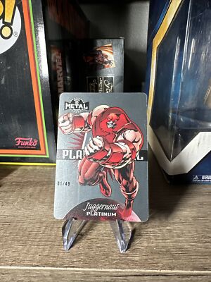 2020 Marvel Metal X-Men Universe Juggernaut Planet Metal Platinum 01/49 ...