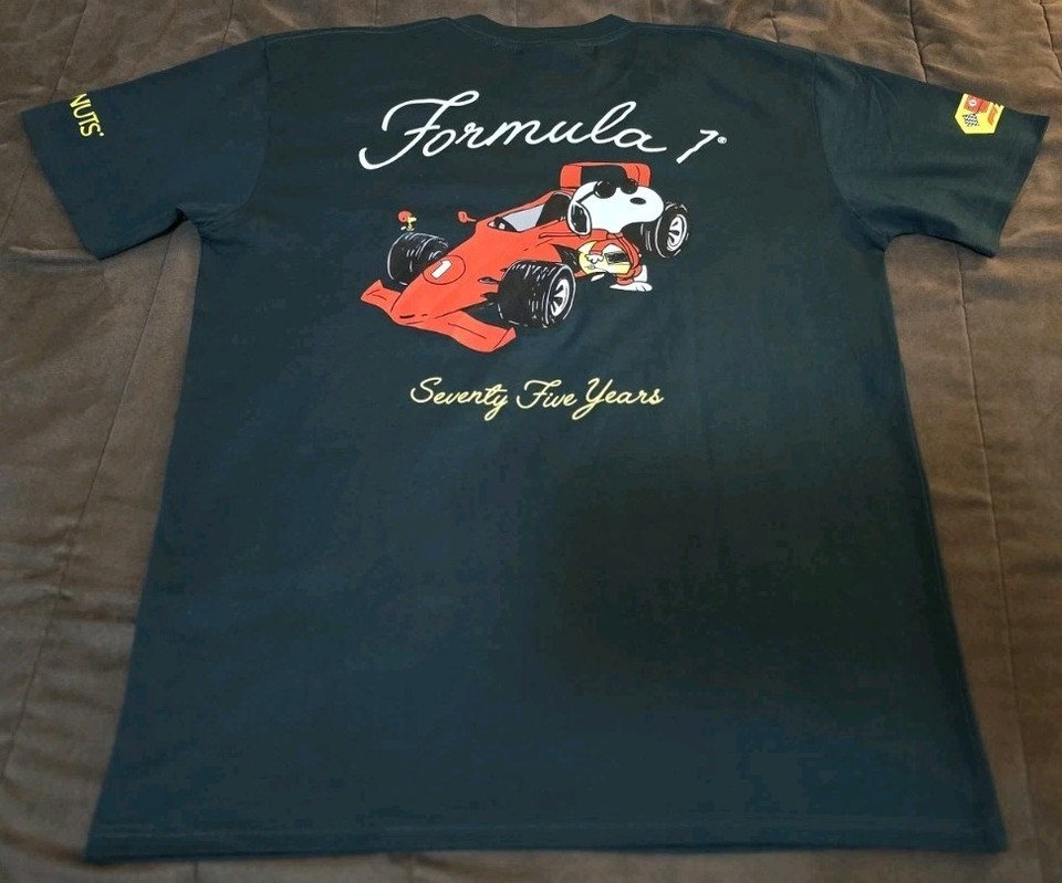 Snoopy Formula 1 x Peanuts 2025 75th Anniversary Shirt Men XL GREEN ...