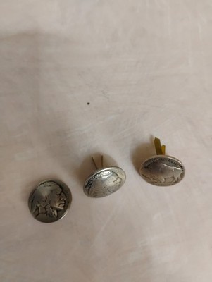 Vintage 1 Buffalo Nickel Button and Two Buffalo Paper Fashner | eBay