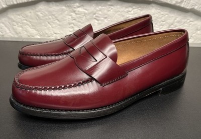 New Men’s Sebago HITCHCOCK Red Oxblood Penny Loafers Dress Shoes Sz 11. ...