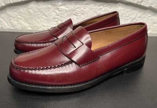 New Men’s Sebago HITCHCOCK Red Oxblood Penny Loafers Dress Shoes Sz 11. ...