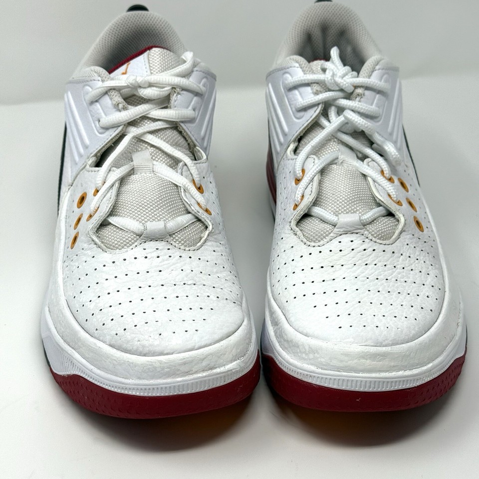 Nike Air Jordan Max Aura 5 Shoes White Cardinal Red Orange DZ4353-160 ...