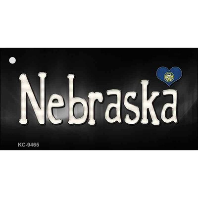 Nebraska Flag Script Novelty Aluminum Key Chain KC-9465 | eBay