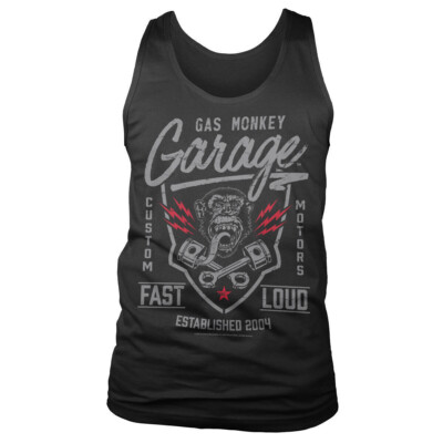 Officially Licensed Gas Monkey Garage - Fast'n Loud Mens Tank Top Vest ...