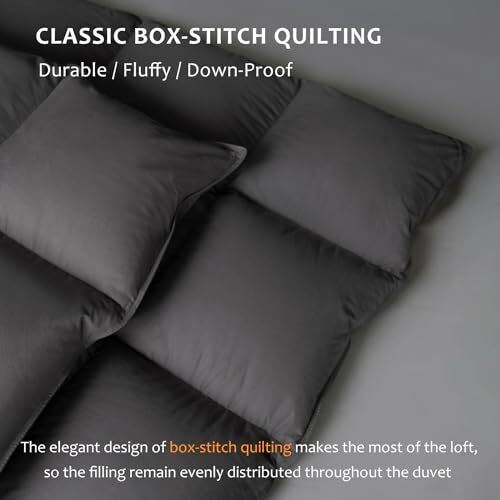 Luxury Goose Down Comforter Size - 750 Fill Power All Season Duvet ...