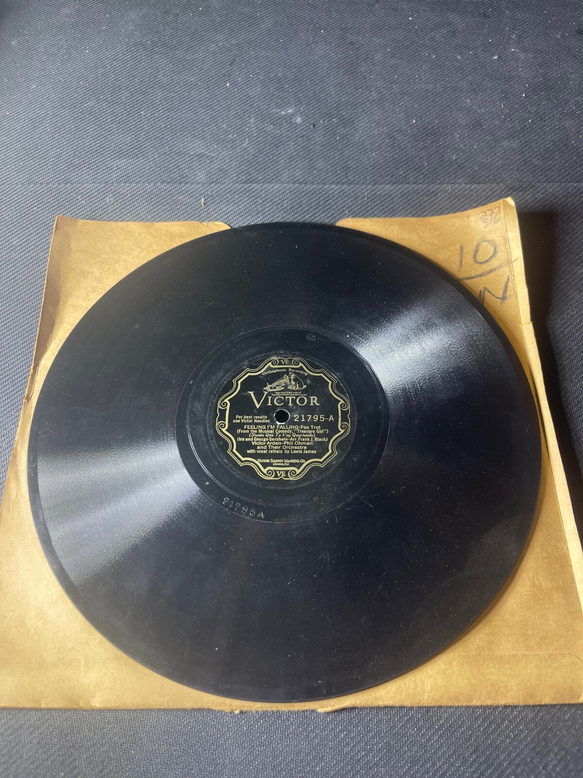 VICTOR Record 78 rpm 21795 FEELING IM FALLING / GOT A RAINBOW | eBay