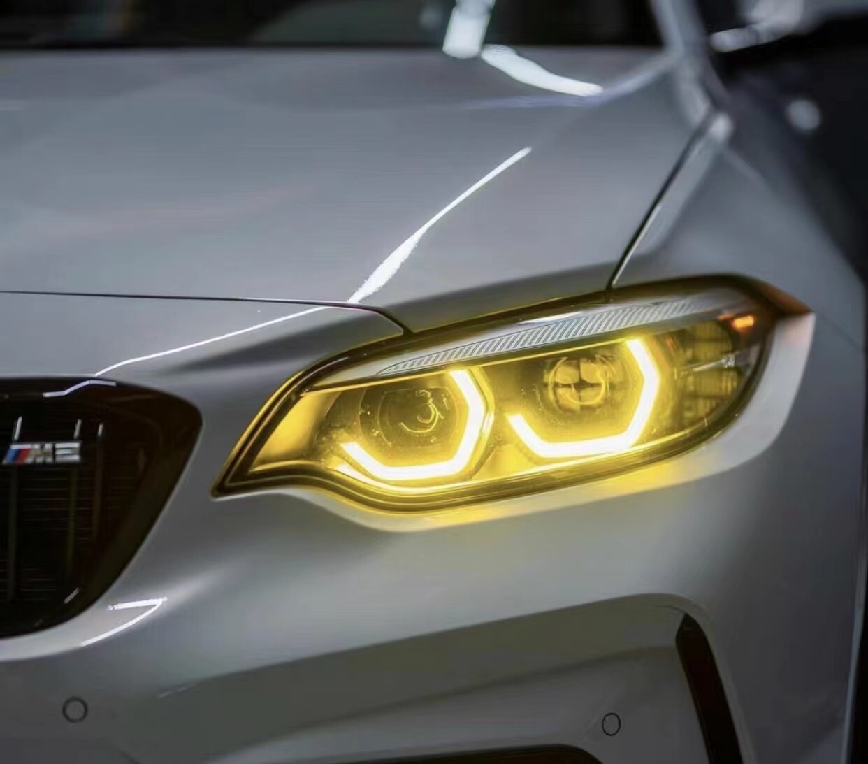 Yellow Angel Eyes DRL Adaptive LED Modules For BMW 2 Series F23 F22 M2 ...