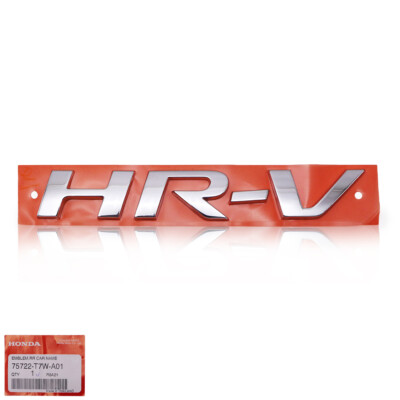 Rear Tailgate "HR-V" Logo Chrome Emblem For Honda HR-V Vezel SUV 2015 ...