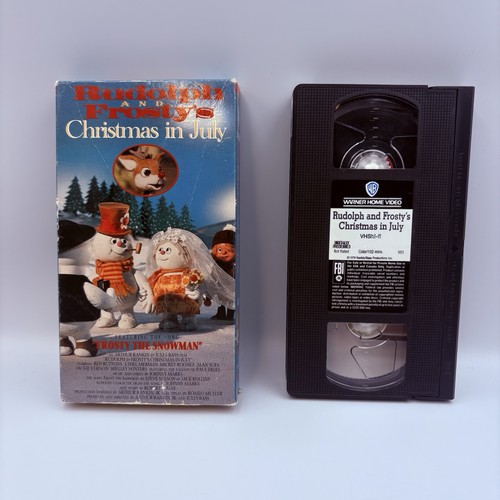 Vintage Rudolph & Frosty Christmas in July VHS 1995 Collectible ...