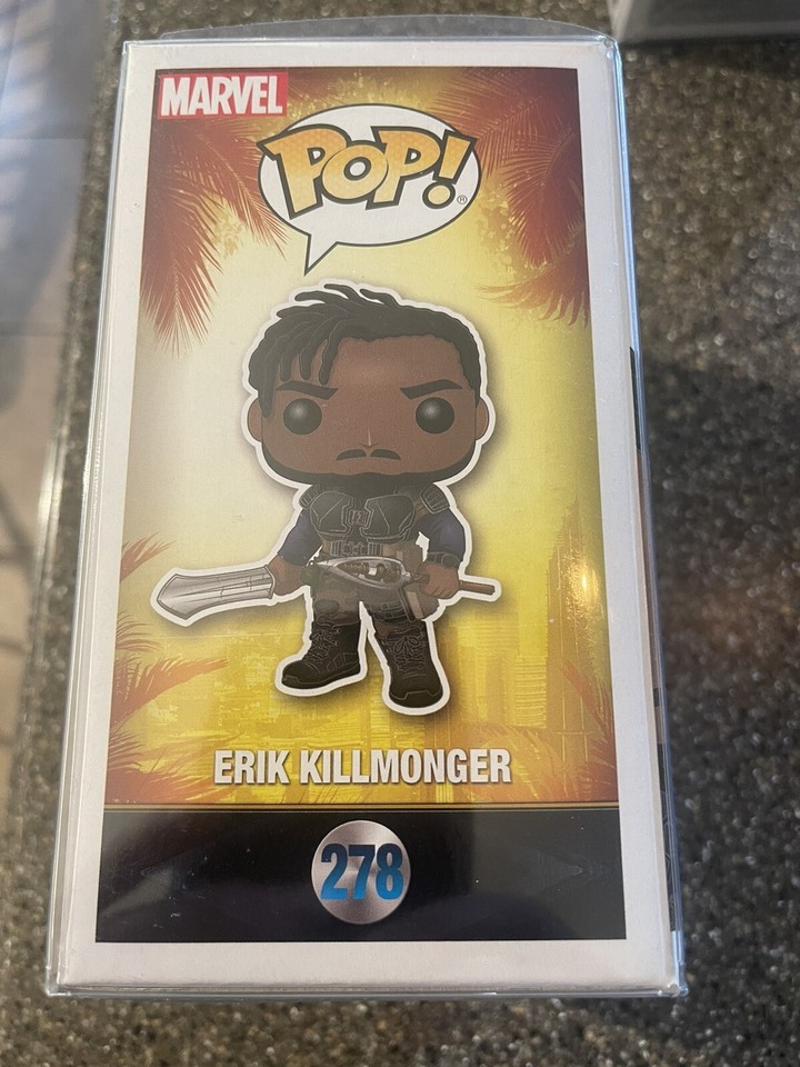 Funko Pop! Vinyl: Marvel - Erik Killmonger (Masked) (Chase) #278 ...