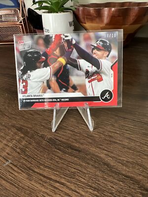 Topps Atlanta Braves Topps Now Card 241 Base Parallel 8/10 | eBay